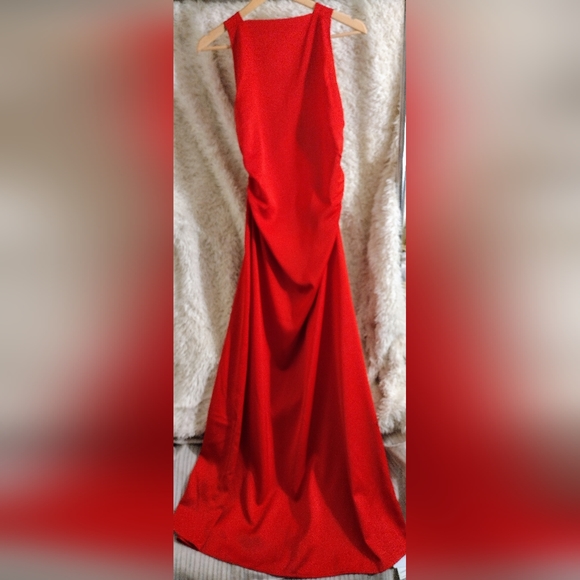 Commense | Dresses | Nwt Commense Satin Cross Strap Maxi Dress | Poshmark